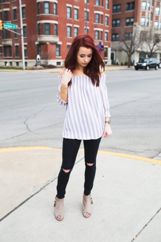 40 Fashionistas Show Us How to Rock Off The Shoulder Top This Summer