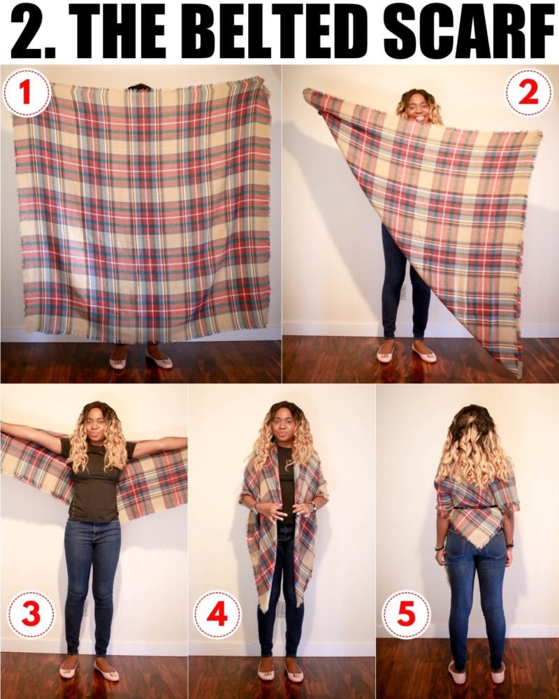 How to Tie a Blanket Scarf in December 2024: 5+ EASIEST Ways to Wear a ...